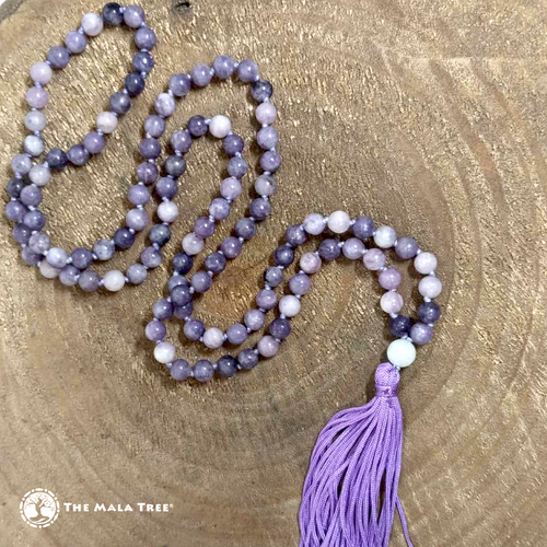 LEPIDOLITE CLASSIC 108 MALA - The Mala Tree