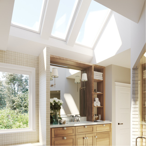 VELUX FCM 1430 Fixed Curb Mount Skylight with Laminated Low-E3 Glass ...
