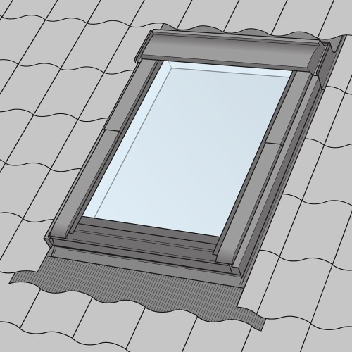 VELUX EDW Tile Roof Flashing for Roof Window | SolarSkylights.com