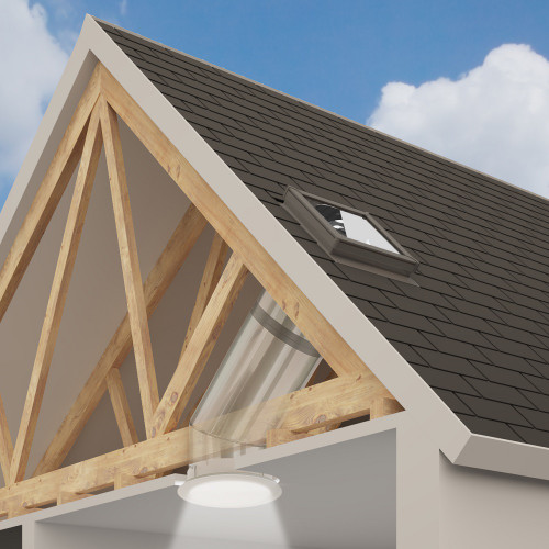 VELUX TZR 014 Hurricane-Resistant Glass Curb Mount Sun Tunnel Skylight ...