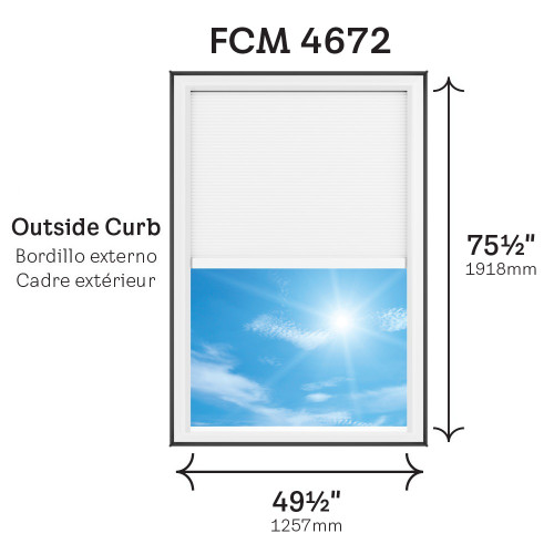 VELUX FCM 4672 Fixed Curb Mount Skylight | SolarSkylights.com