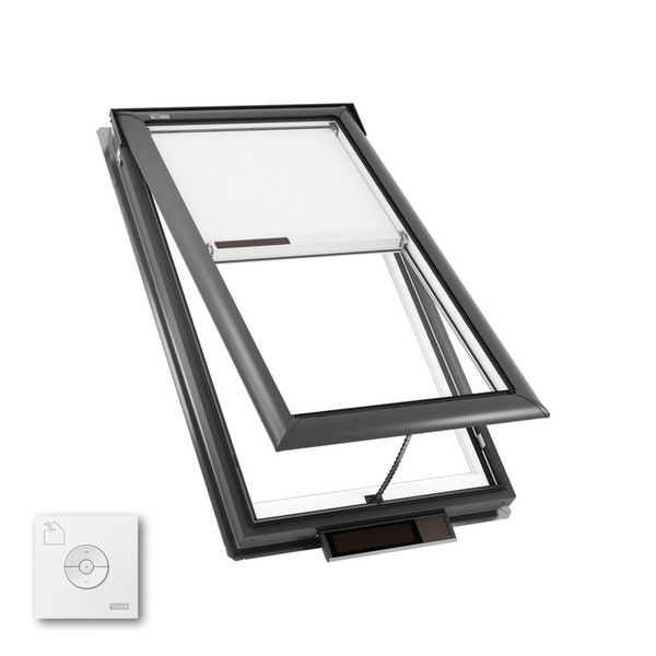 VELUX VSS M08 Solar Powered Venting Deck Mount Skylight | SolarSkylights.com