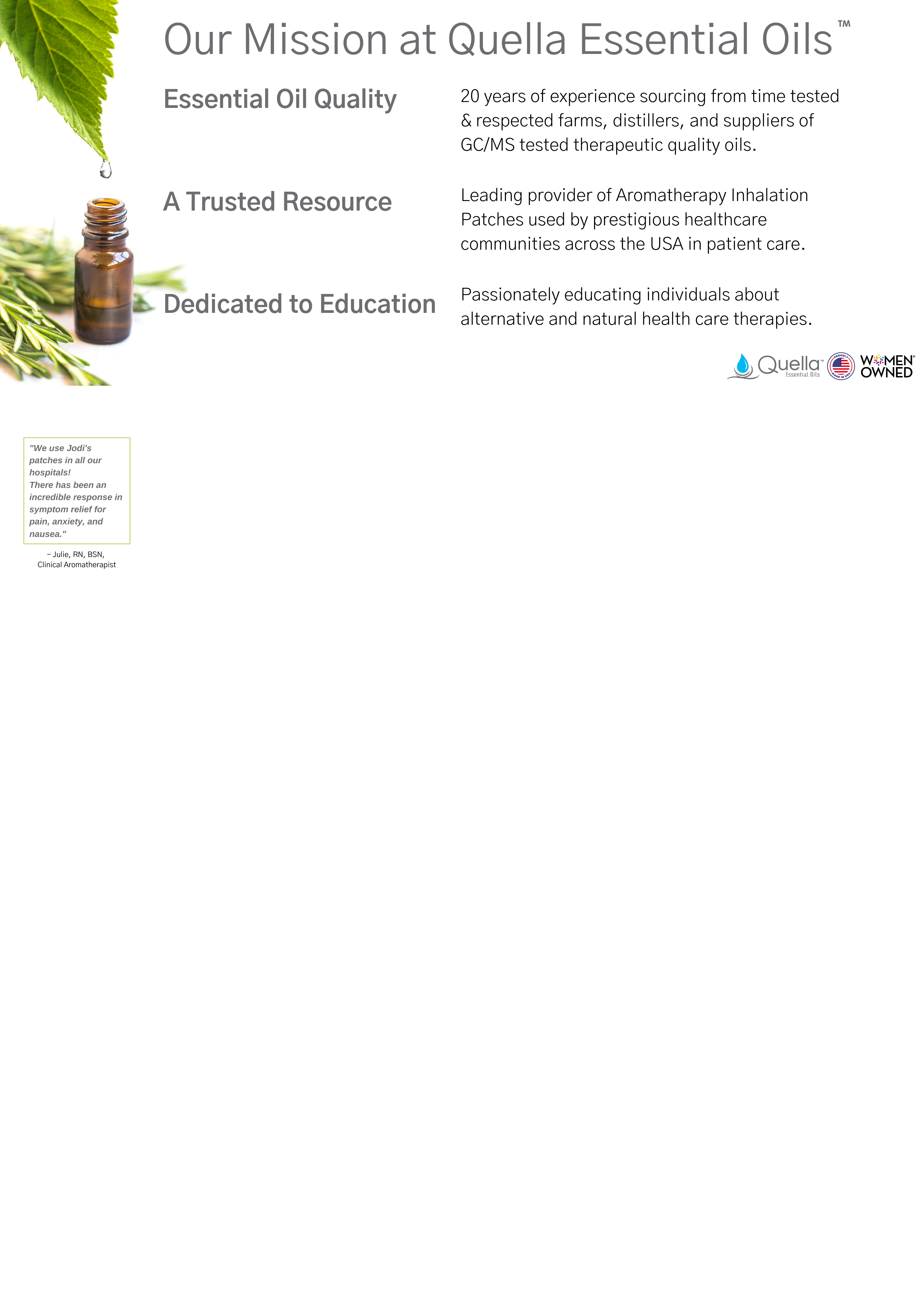 Quella Essential Oils - Online Product Store