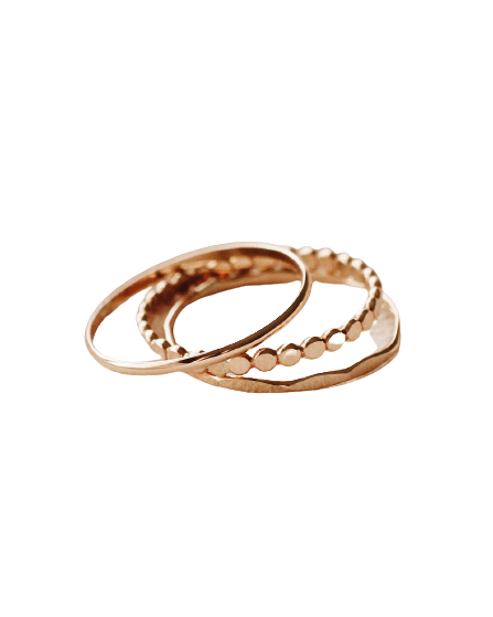 Fitted Gold Toe Rings