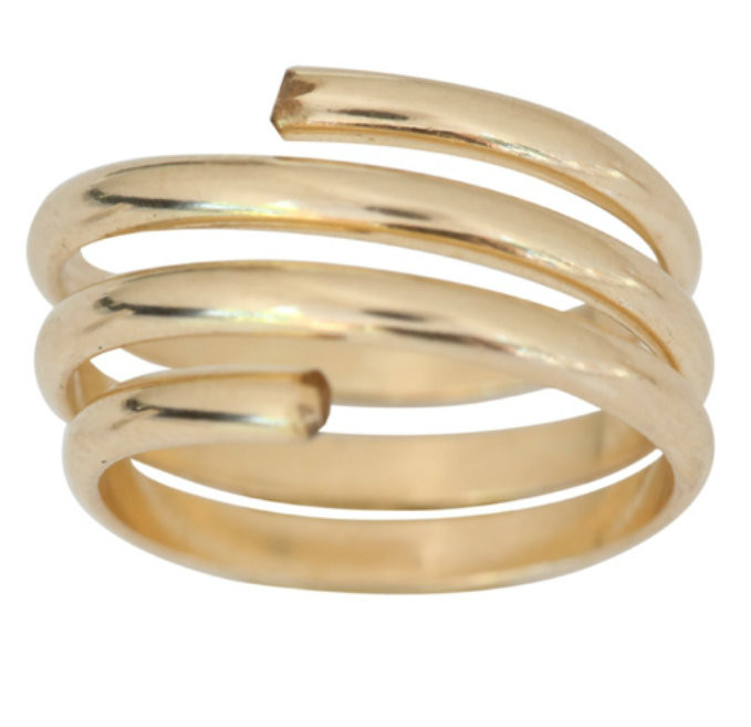 14k gold 1mm plain bands toe ring, midi ring