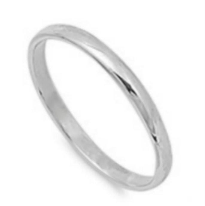 Sterling Silver Plain Band Toe Ring