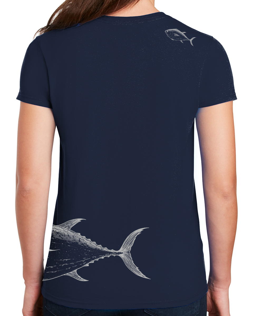 Watermark Tuna Ladies Tee - Wicked Tuna Gear