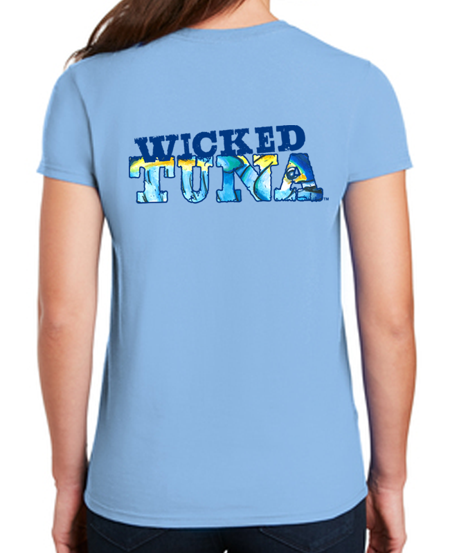 Watermark Tuna Ladies T-shirt - Wicked Tuna
