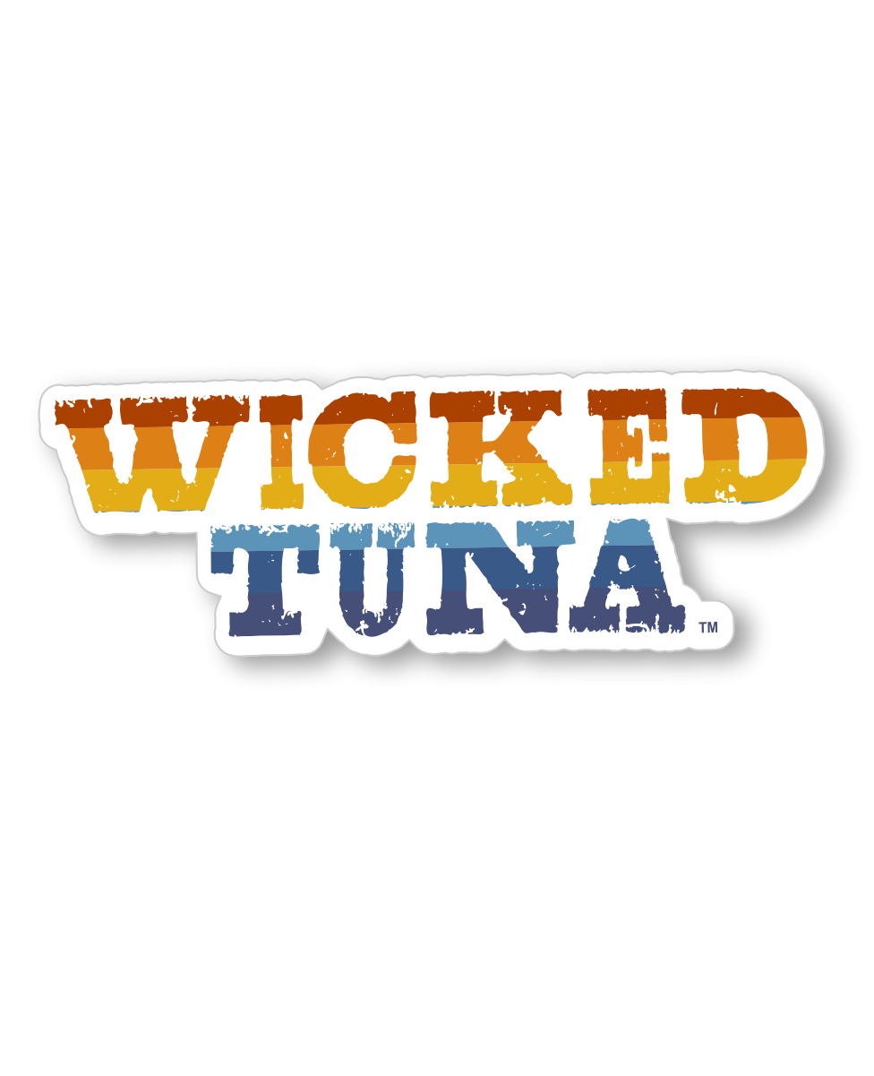 Striped Wicked Tuna Logo - Wicked Tuna Decal