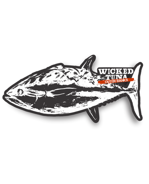New Outer Banks Bluefin Tuna Sticker - Wicked Tuna Gear