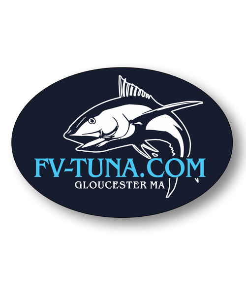 New Tuna FV-Tuna.com Oval Sticker - Wicked Tuna Gear
