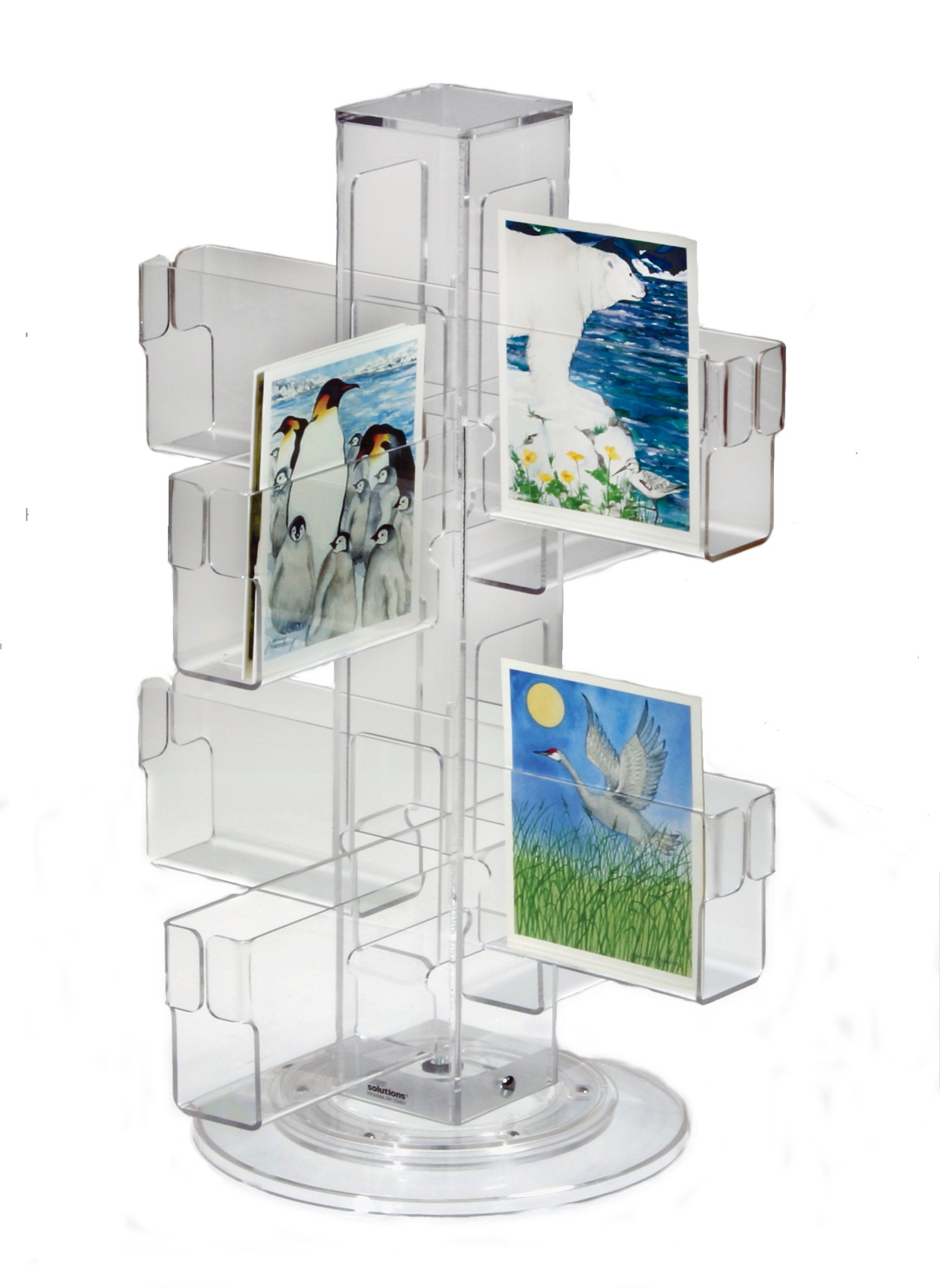 16 Pocket Acrylic Countertop Spinner For Cards CDs DVDs And Other Media 16-pocket-acrylic-countertop-spinner-for-cards-cds-dvds-and-other-media