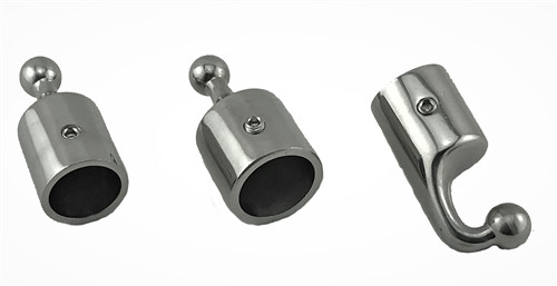 Ball Eye Ends - Straight and 90 Degree - Stainless Steel