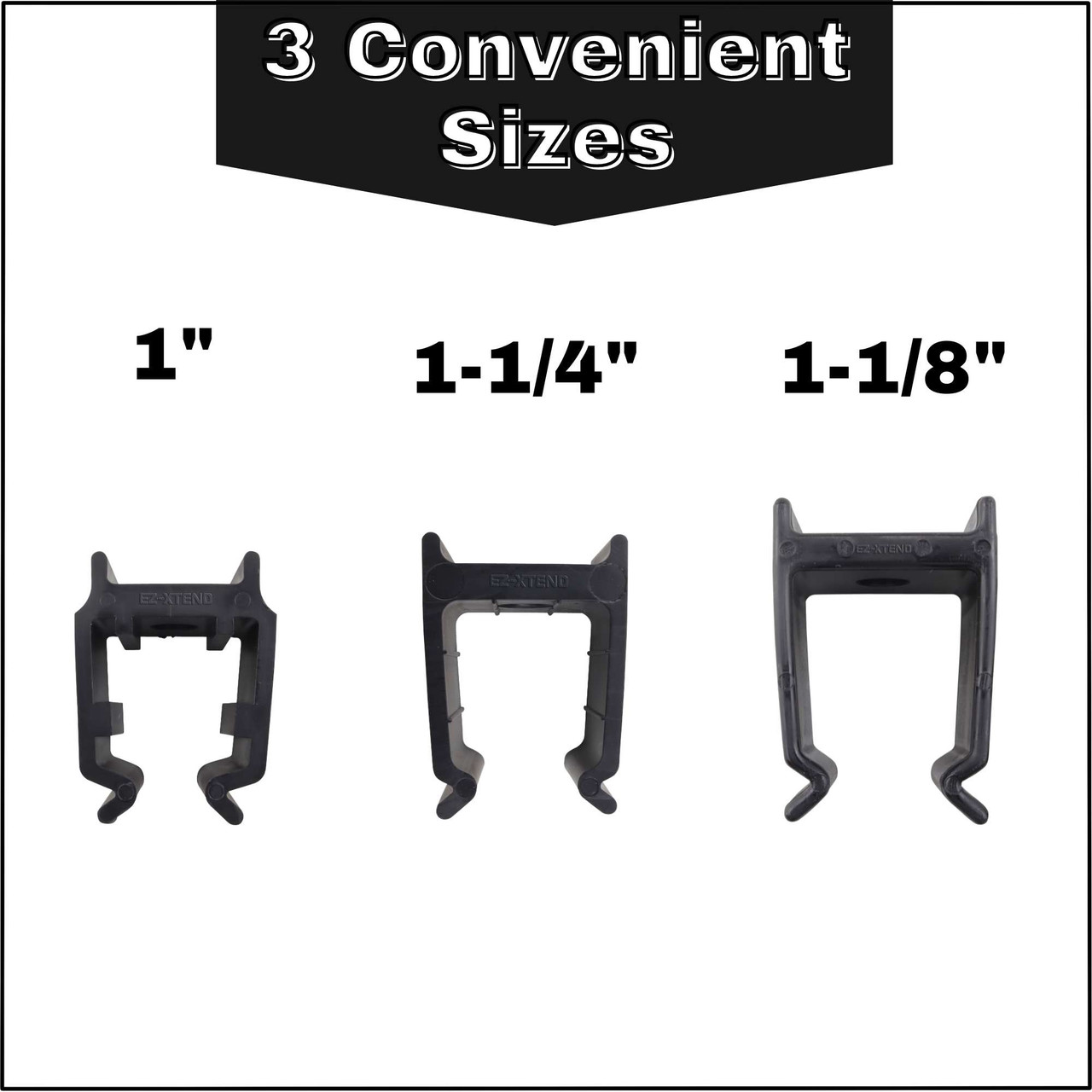EZ-Xtend Square Pontoon Tubing Clips w/Rivets