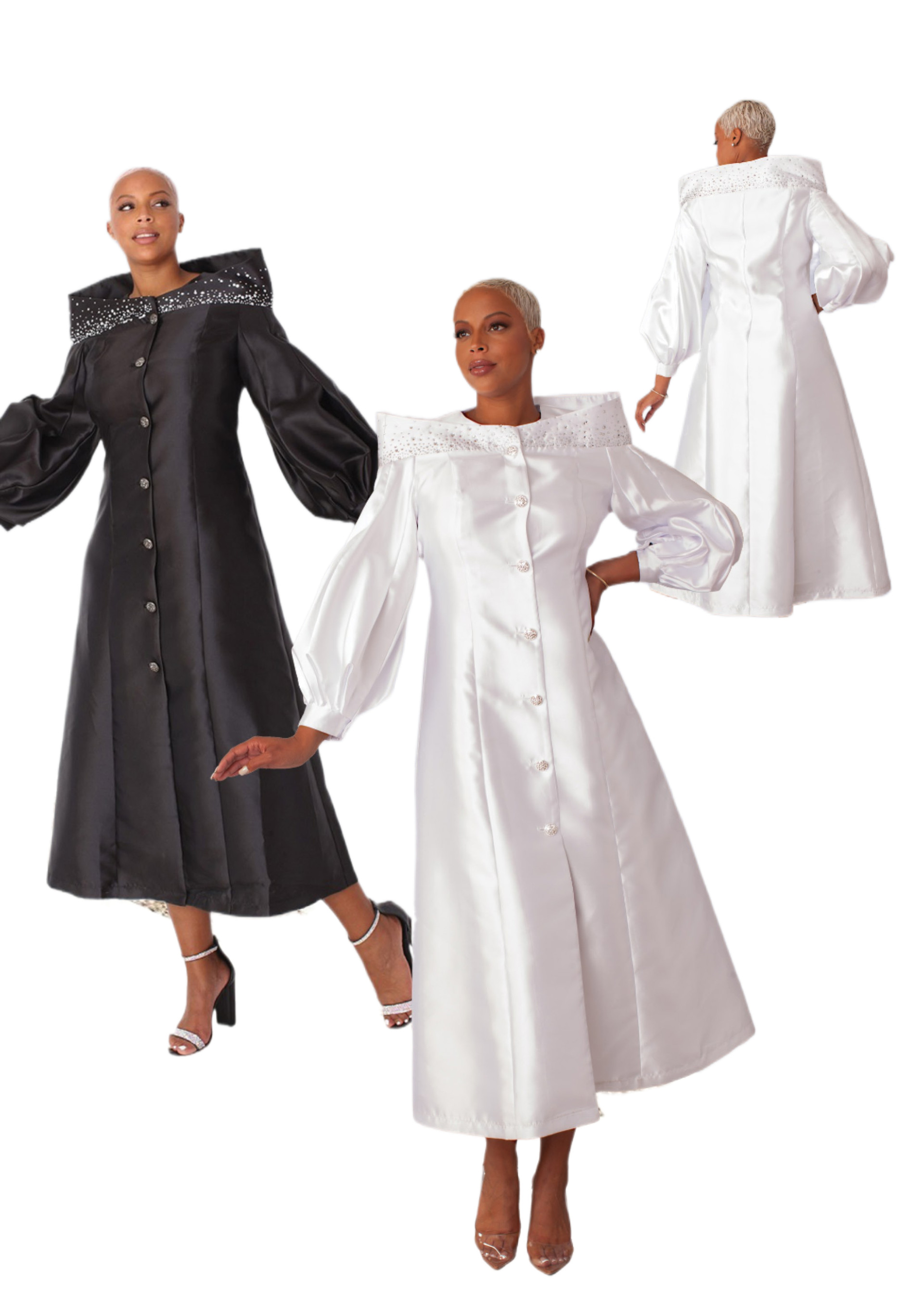 Elegance Fashions | Diana 8556 Women Clergy Robe - 2 Colors
