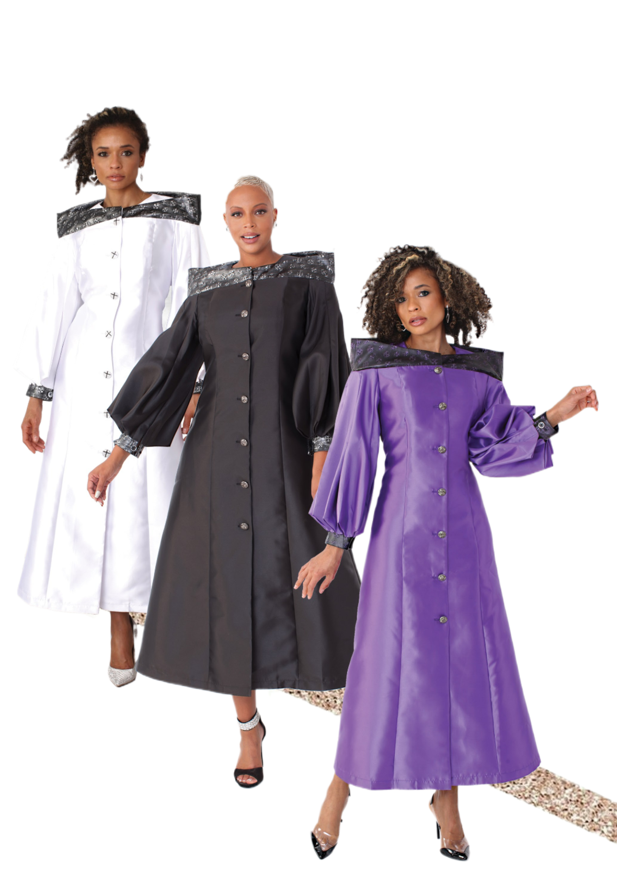Elegance Fashions |Tally Taylor 4803 Women Robe with Fluted Sleeves