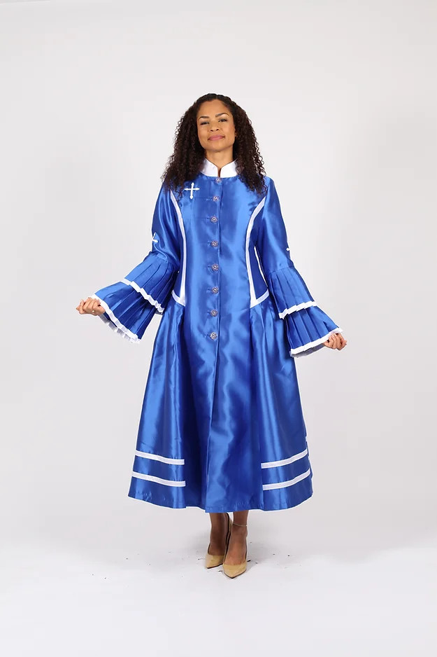 Elegance Fashions | Diana 8708 Women Clergy Robe - in 4 Colors