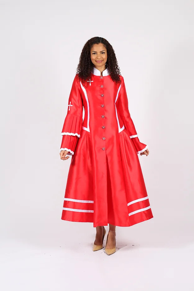 Elegance Fashions | Diana 8708 Women Clergy Robe - in 4 Colors