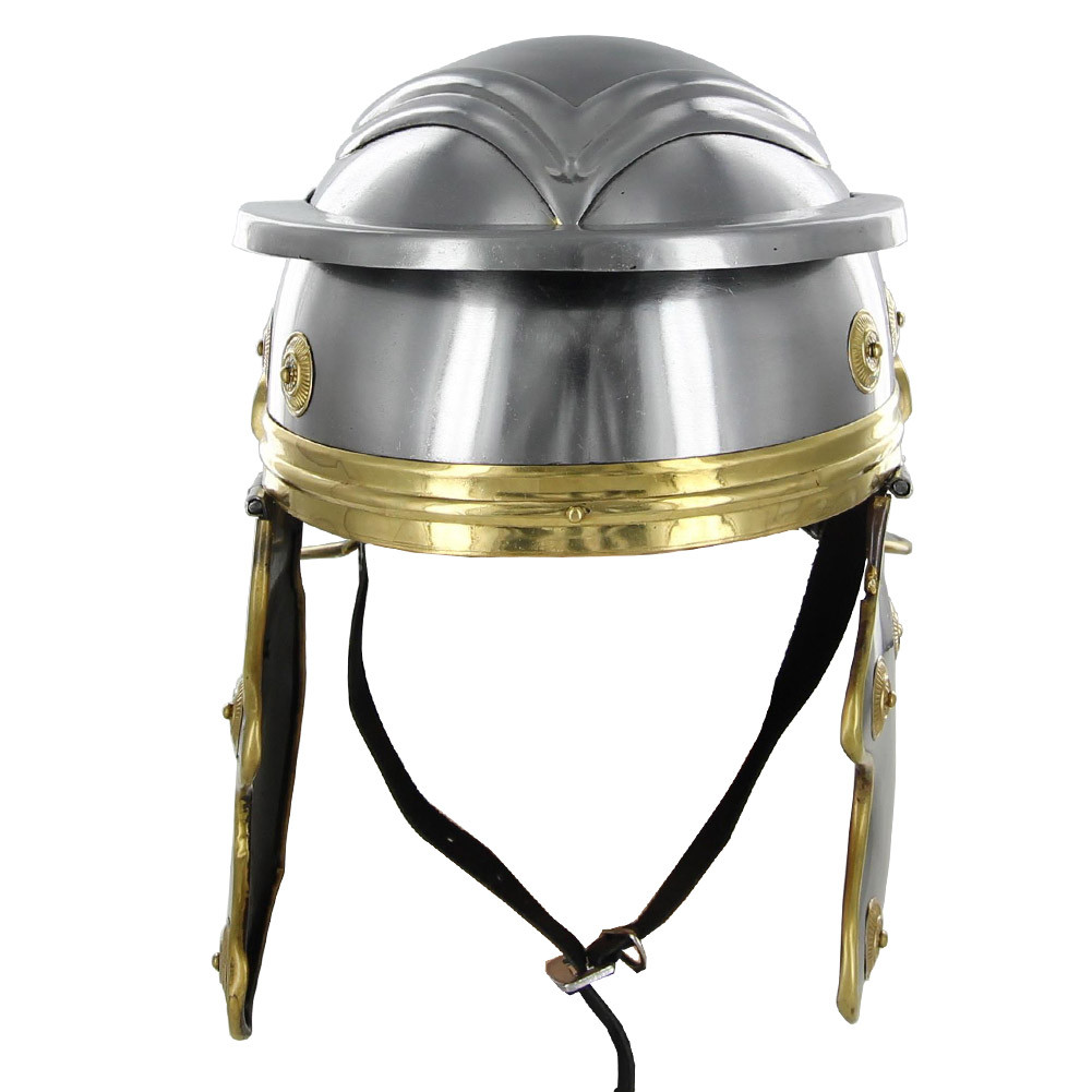 Roman Trooper Steel Galea Helmet - SwordsSwords.com