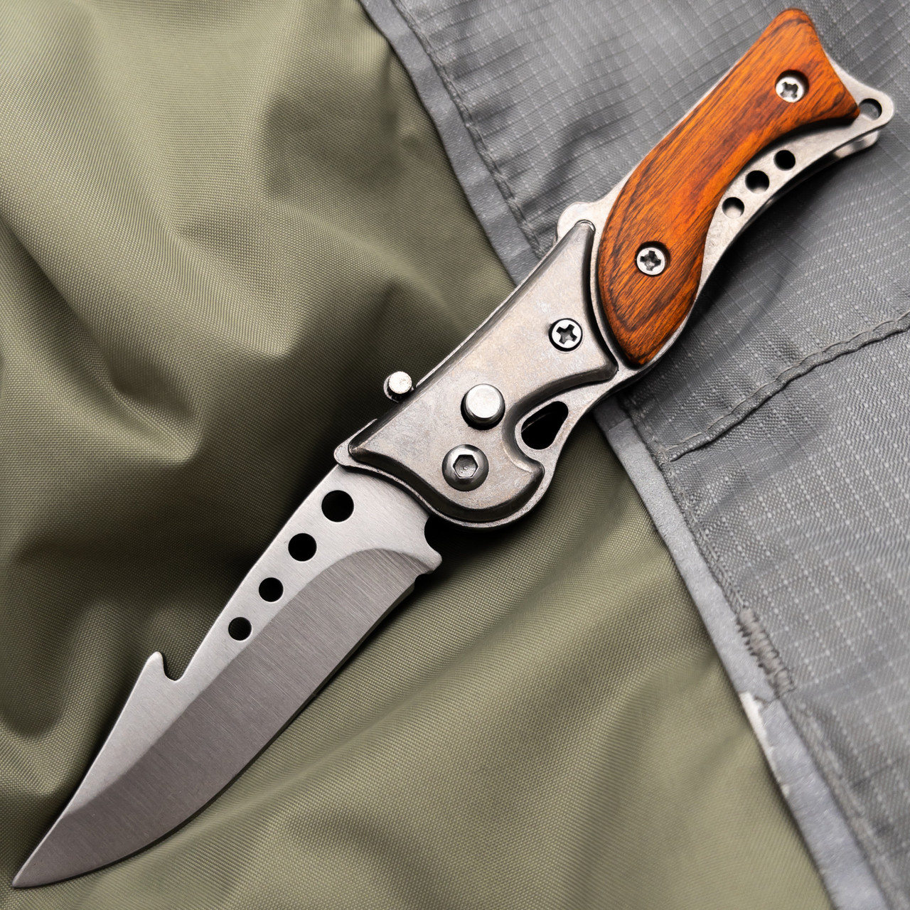 Panic Switch Push Button Mini Automatic Pocket Knife