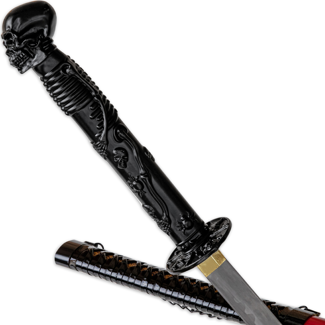 Pits of Hell Skeleton Skull Samurai Katana | Japanese Shogunate ...