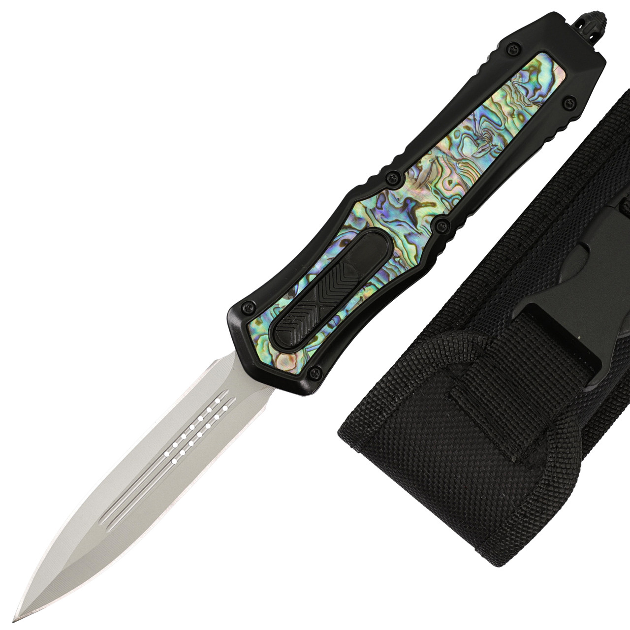 Shadowsinger Automatic Dagger Point Blade Out The Front OTF Knife |Black