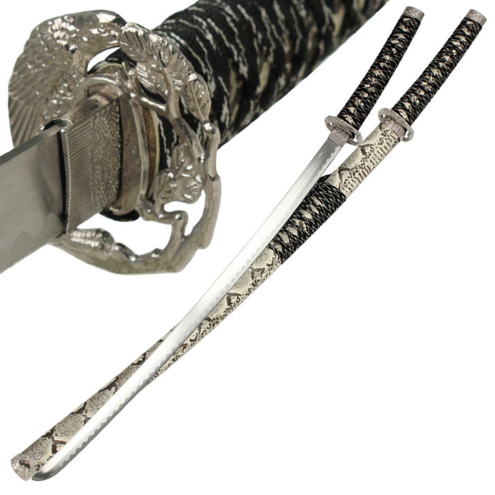 Black Beauty II Half Moon Chain Decorative Traditional Japanese Katana ...