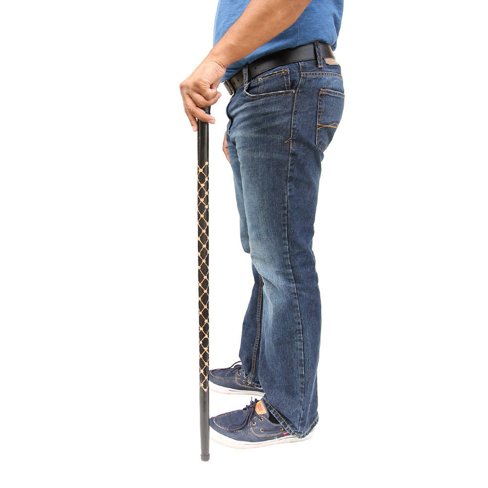 Handmade Eucalyptus Tribal Malawi Walking Cane - SwordsSwords.com