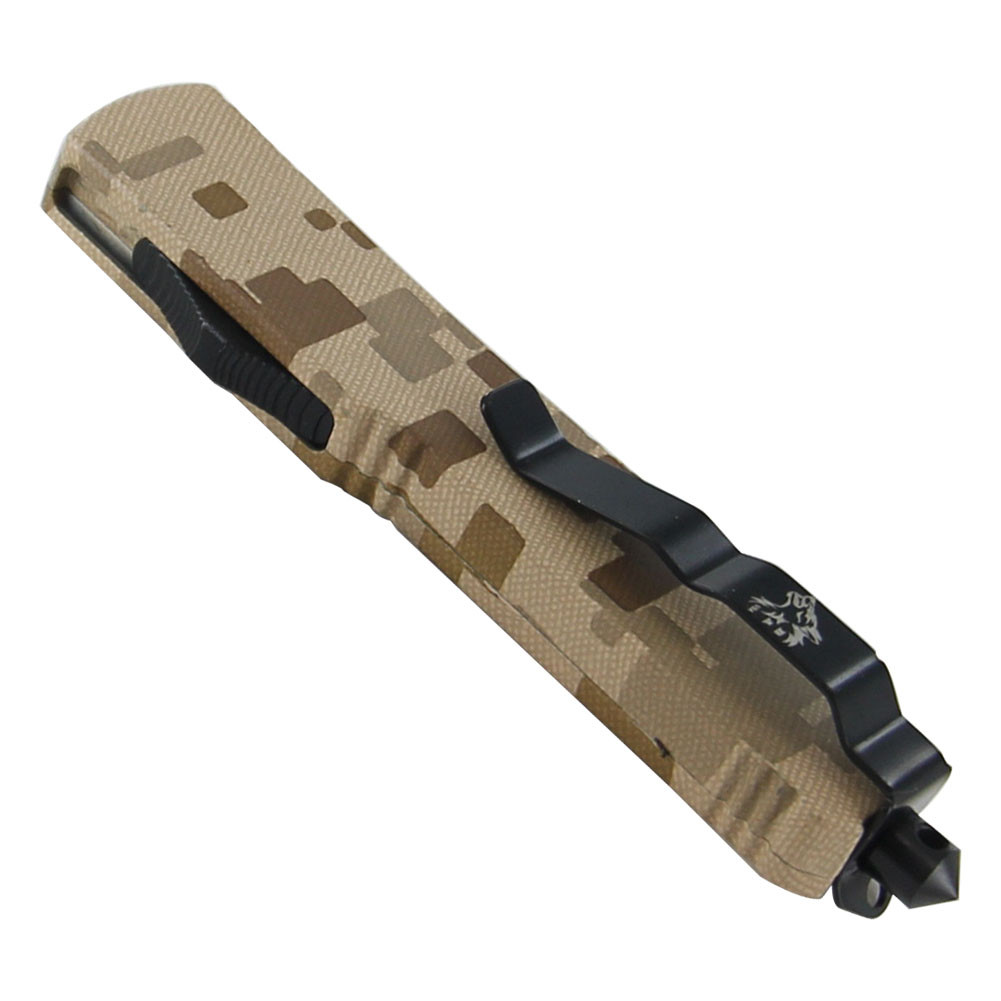 Desert Warrior OTF Tactical Automatic Knife - SwordsSwords.com
