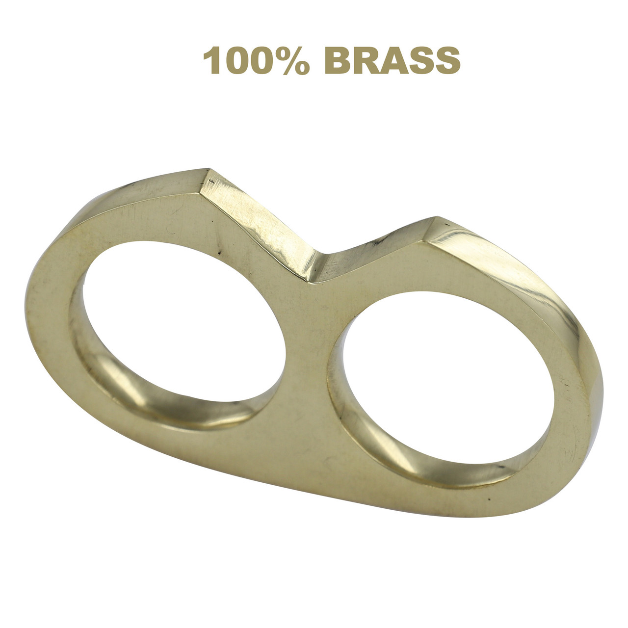 No Apologies Mini Two Finger Double Knuckle Pure Brass Knuckle Paper ...