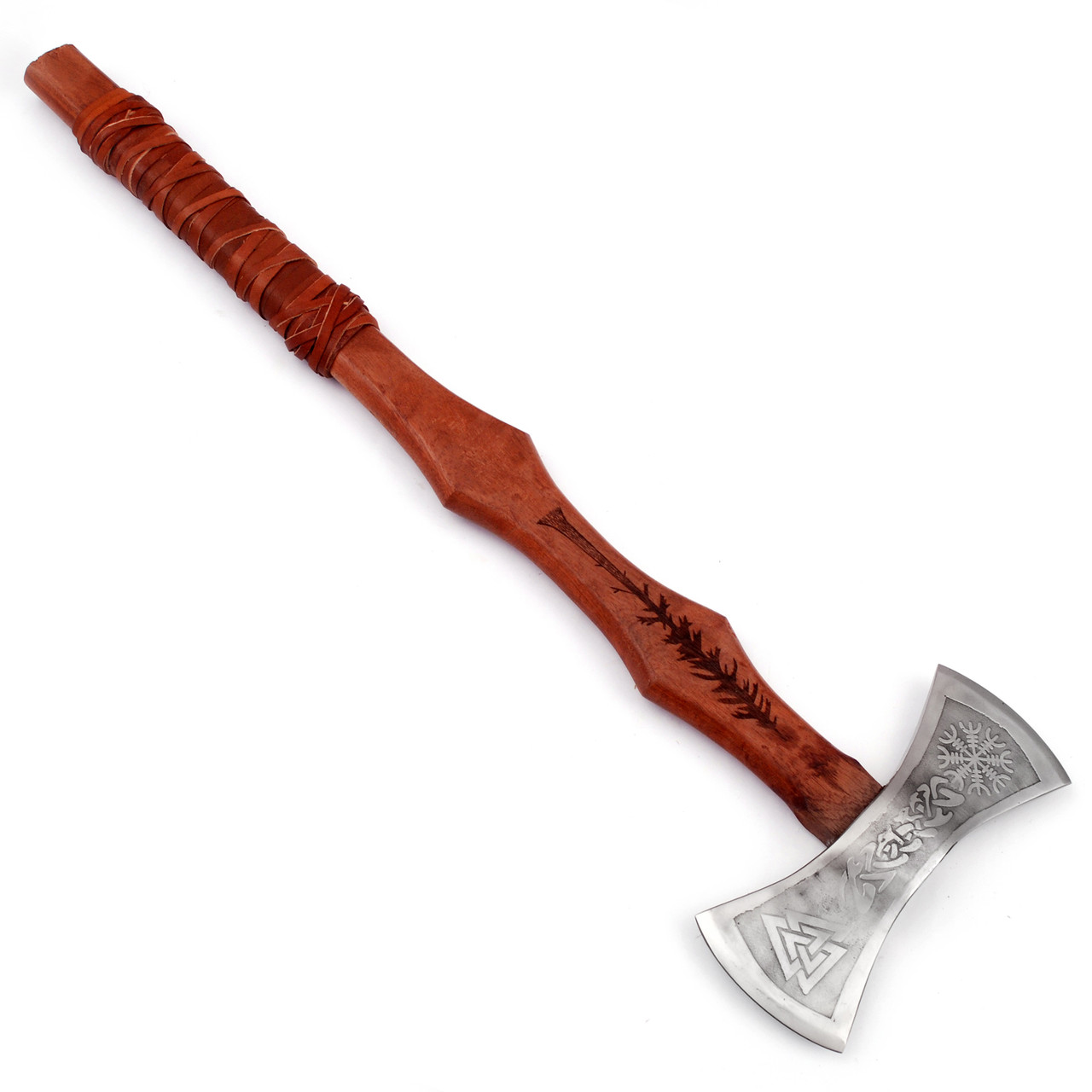 2218 Scandinavian Raider Double Bitted Carbon Steel Viking Inspired Axe ...