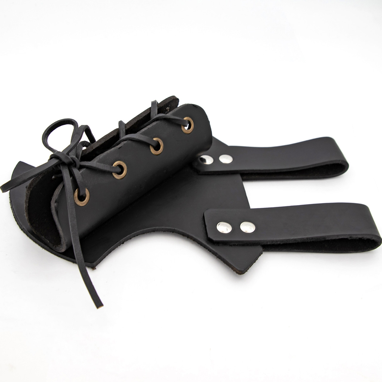 Right-Handed Medieval Hawk Wood Leather Sword Dagger Weapon Frog ...