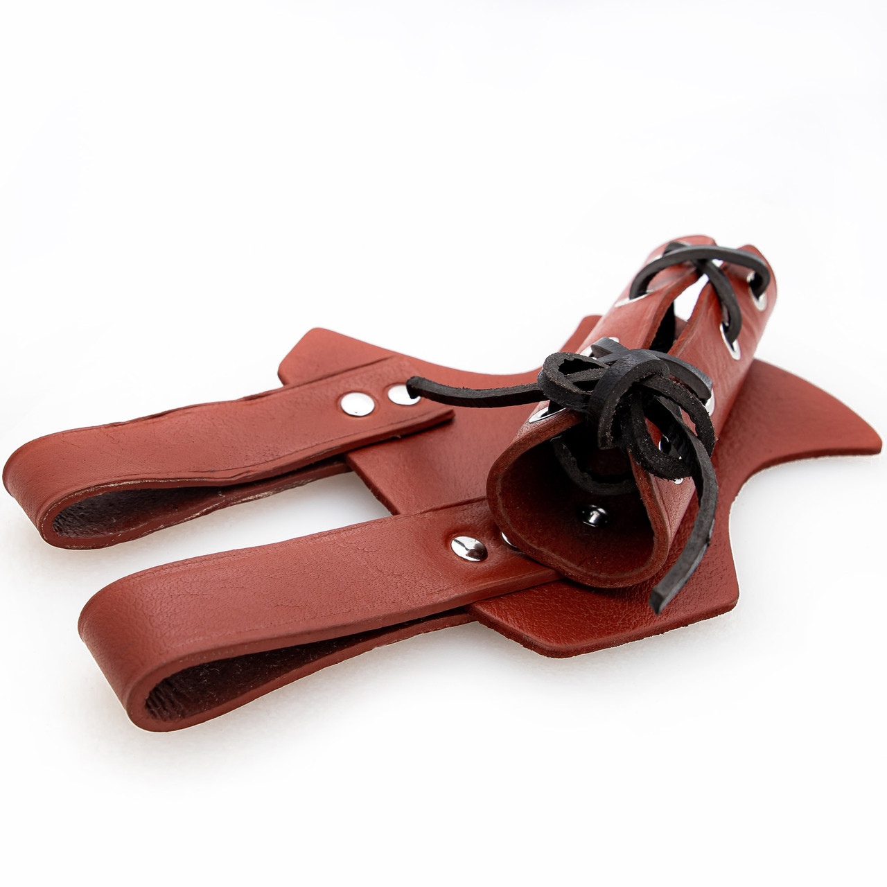 Right-Handed Medieval Hawk Wood Leather Sword Dagger Weapon Frog ...
