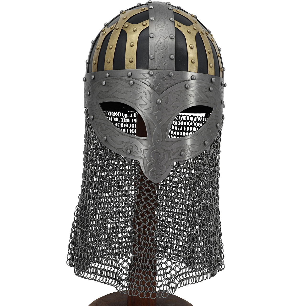 3291 Viking Combat Helmet with Chainmail - Authentic Battle Protection ...