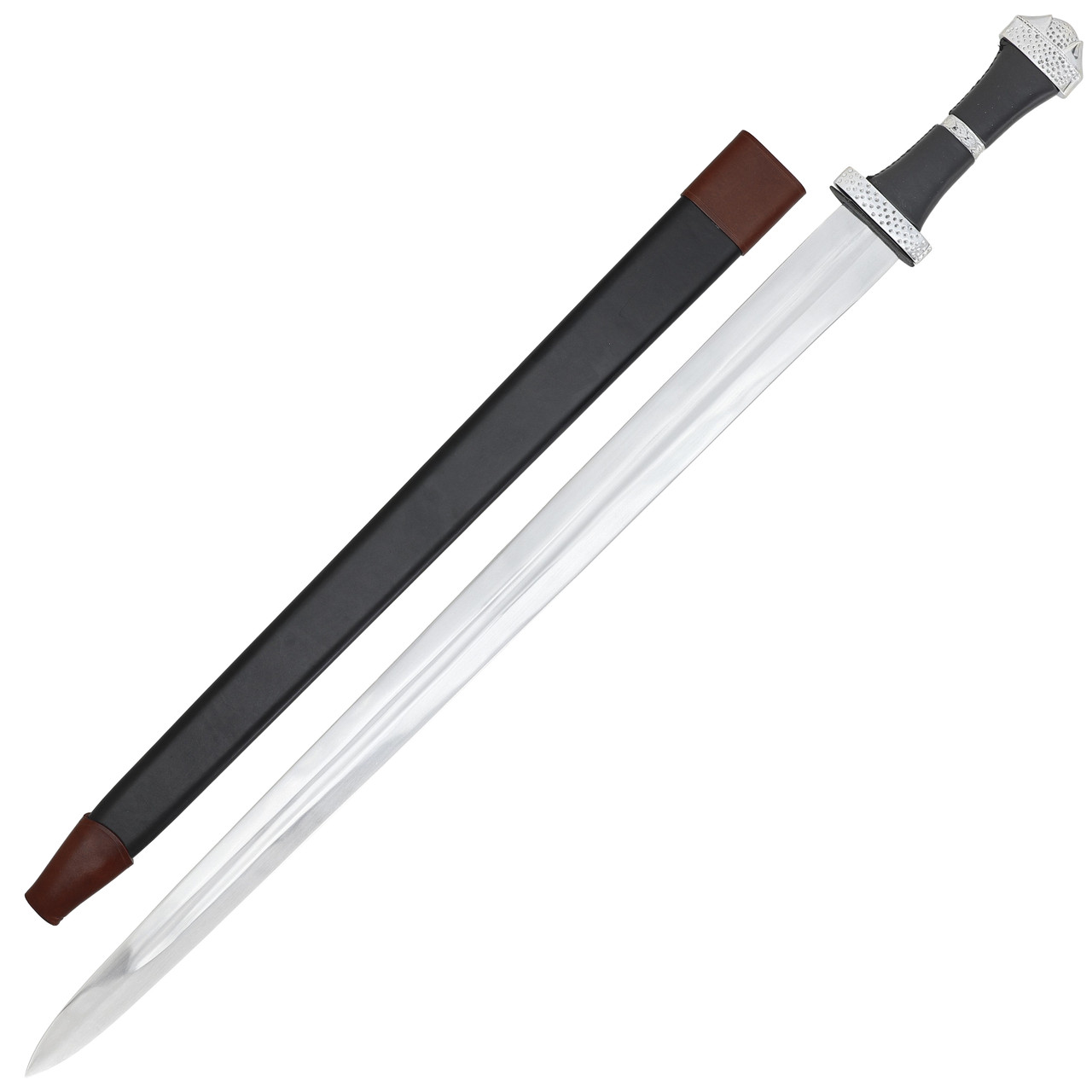 364T Viking 9th Century Sword with Tempered EN45 Steel Blade & Brass ...