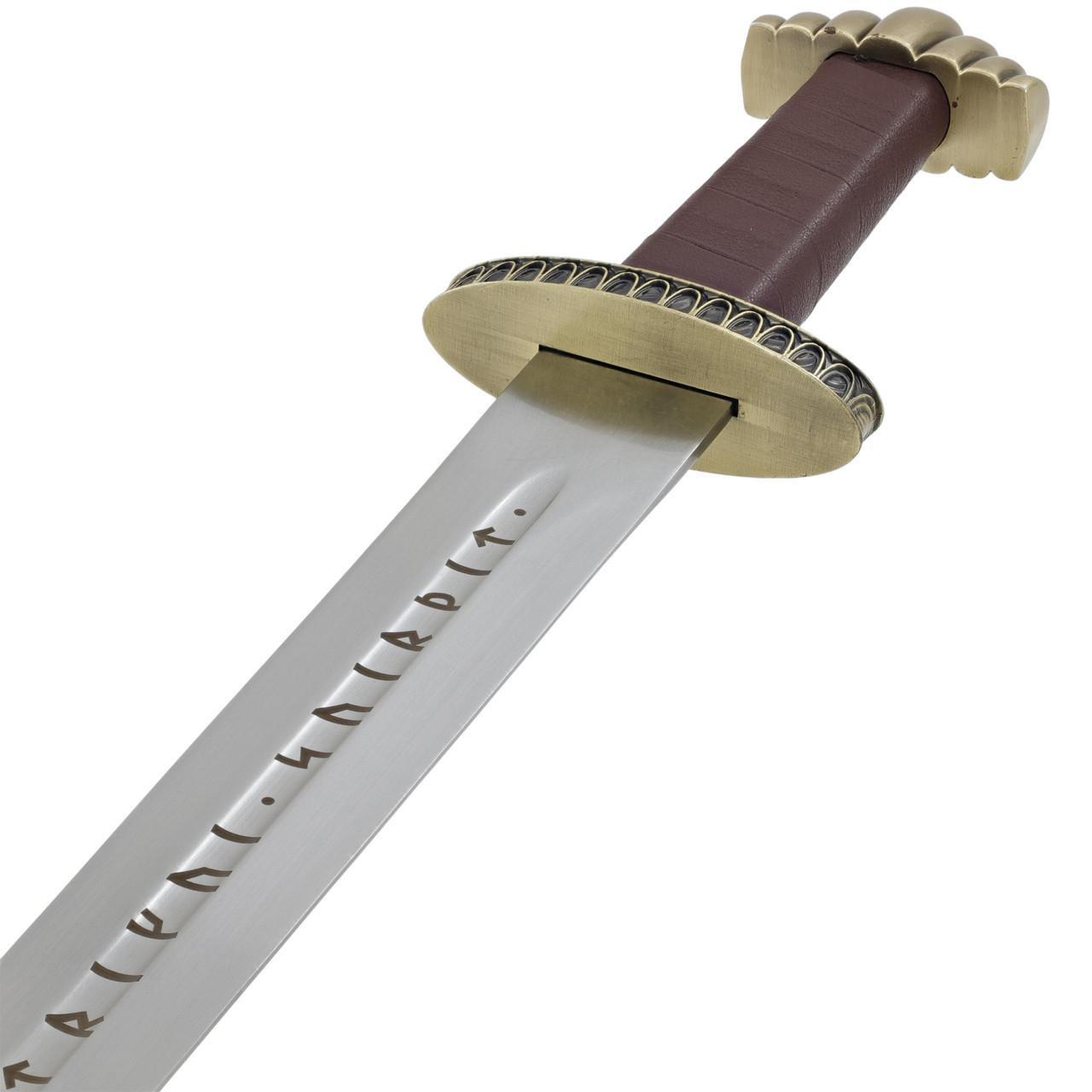 Viking Style Sword with Stainless Steel Blade & Decorative Plaque
