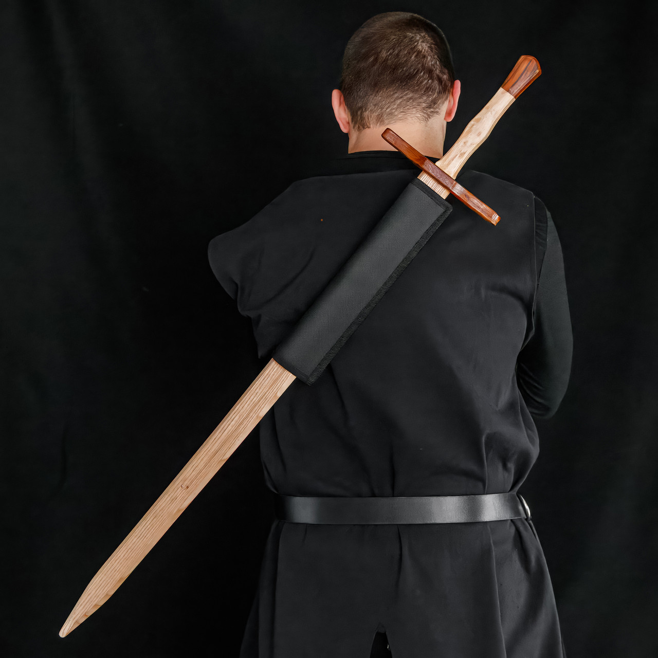 Fully Functional Sheesham Wood Practice Sword with Mini Nylon Carrying Case