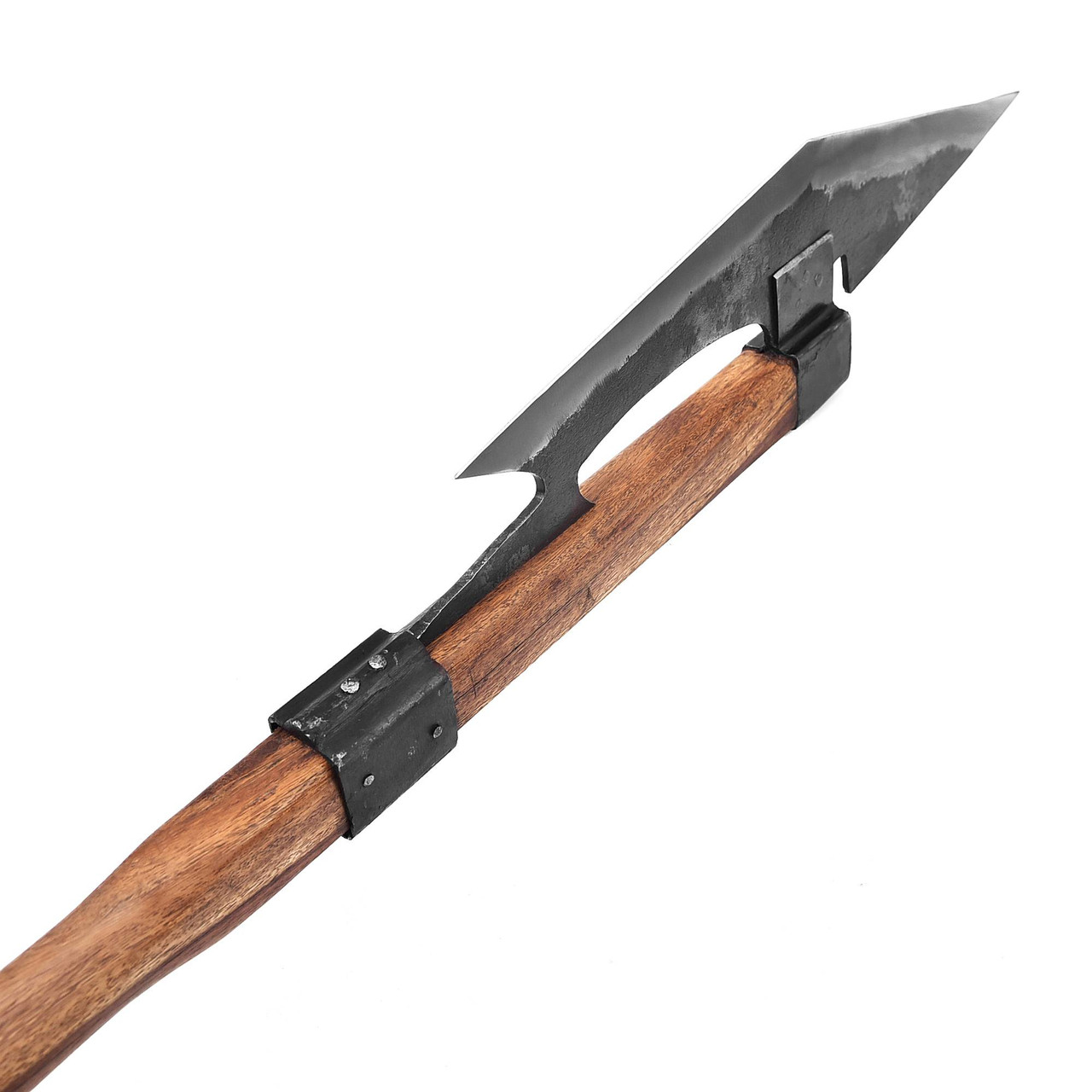 Medieval Battle Axe Polearm – Forged Steel Replica Weapon