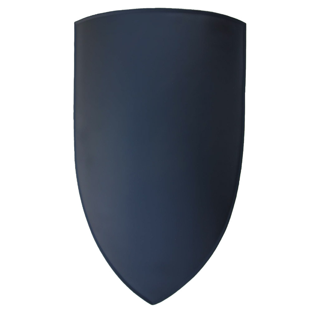 Classic European Medieval Blank Heater Shield -Black