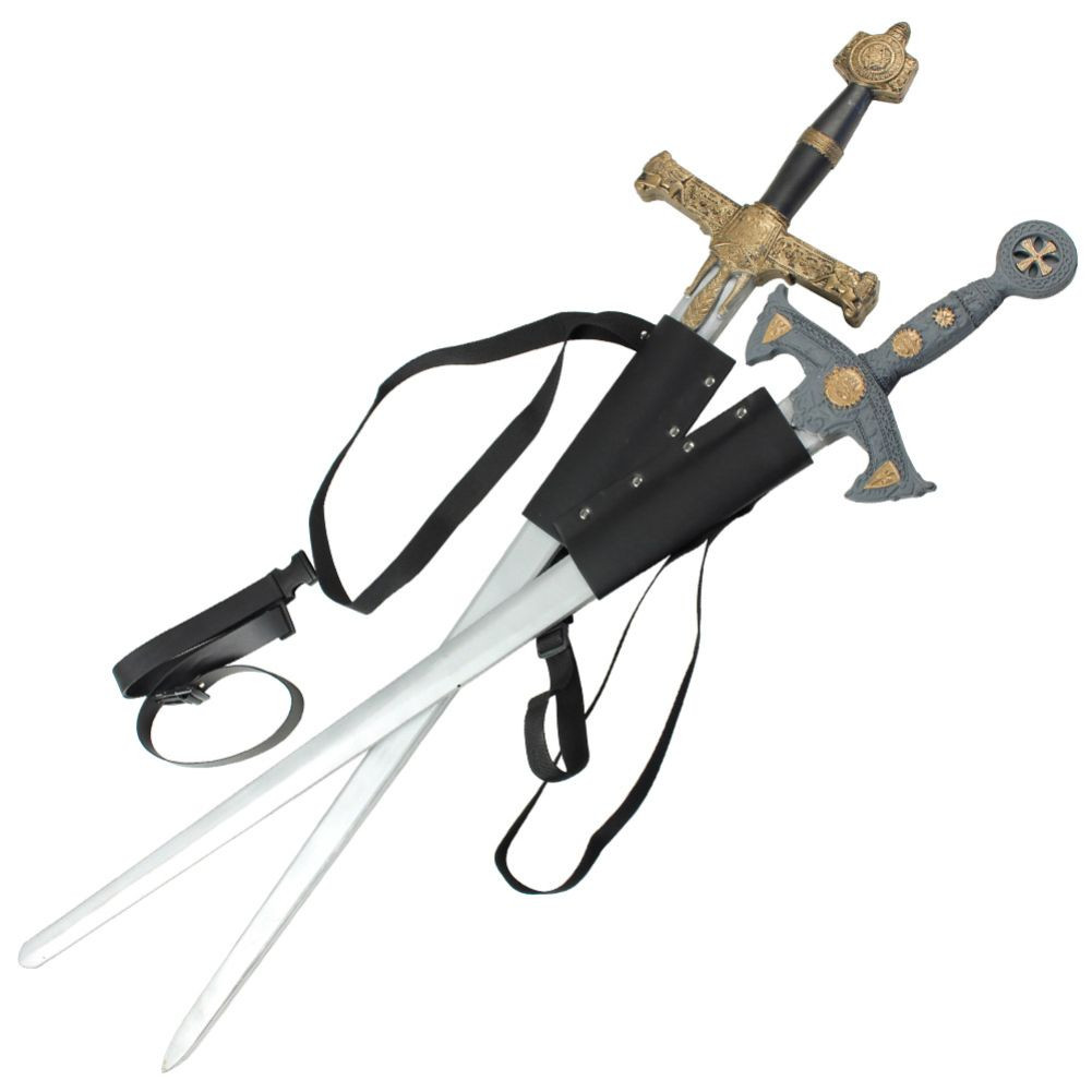 Universal Lightening Warrior Double Sword Back Strap Sheath