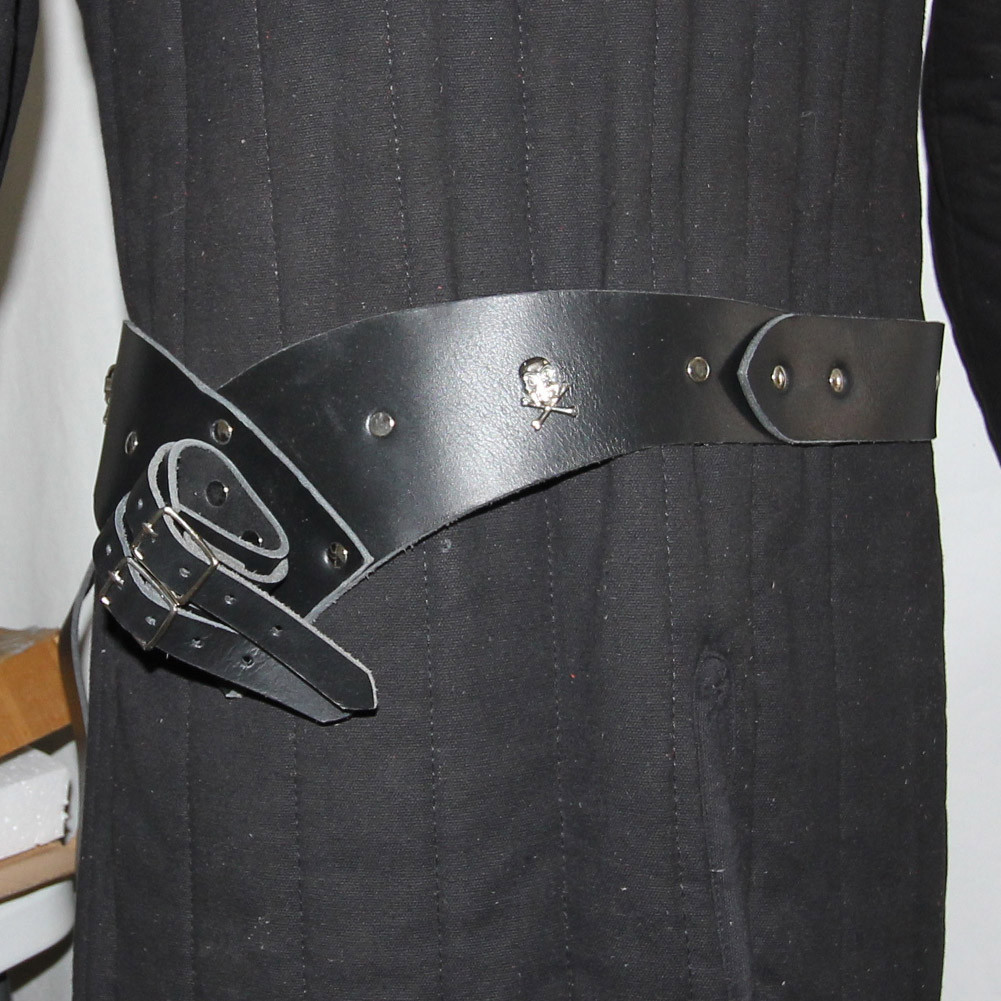 Leather High Seas Pirate Handmade Sword Belt - SwordsSwords.com