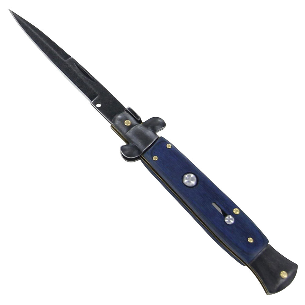 Automatice Stiletto Satin Silver Knife