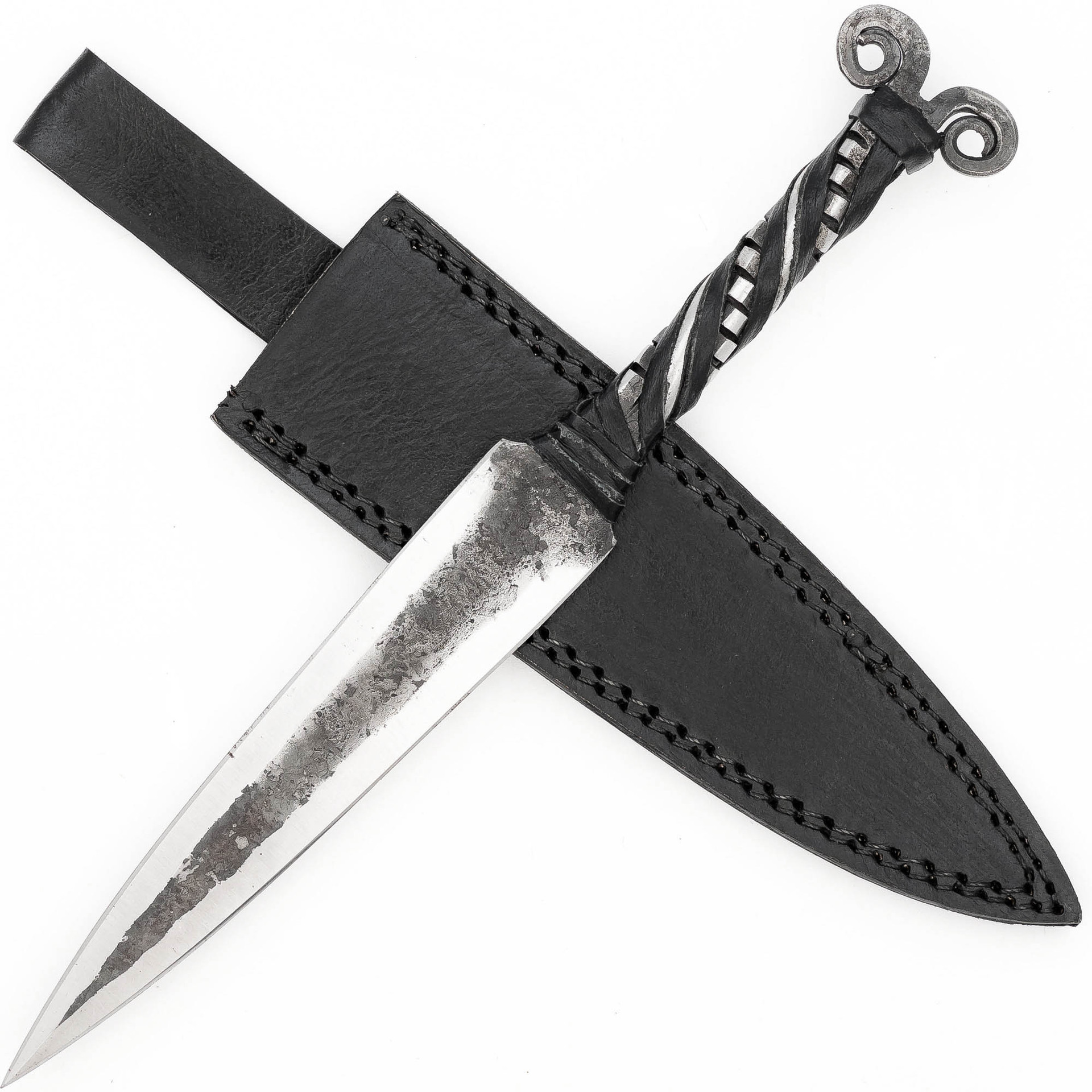 Lay Waste Hand Forged Damascus Steel Medieval Inspired Double Edge ...
