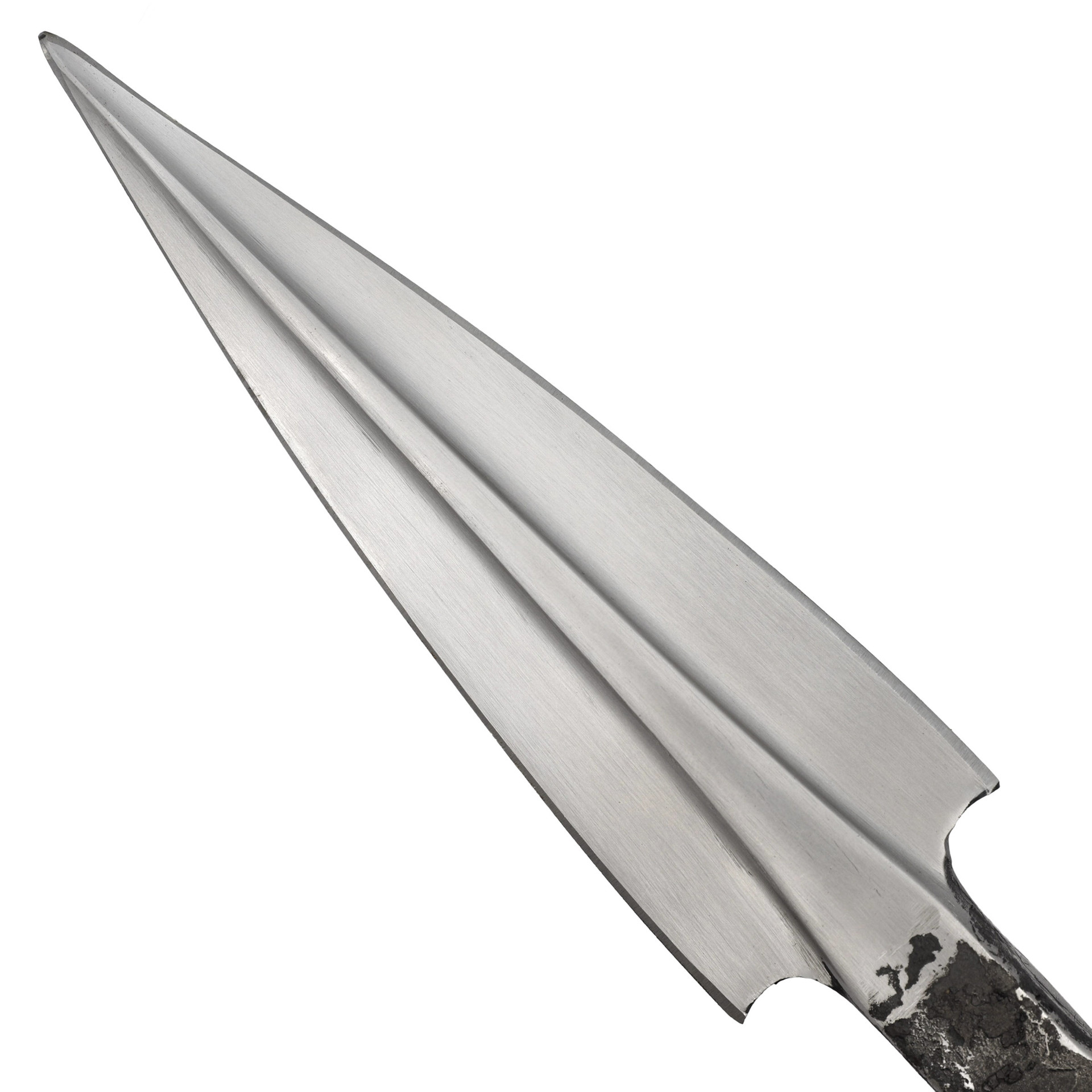Demon Hiding Functional Full Tang Double-Edged Railroad Spike Knife w ...