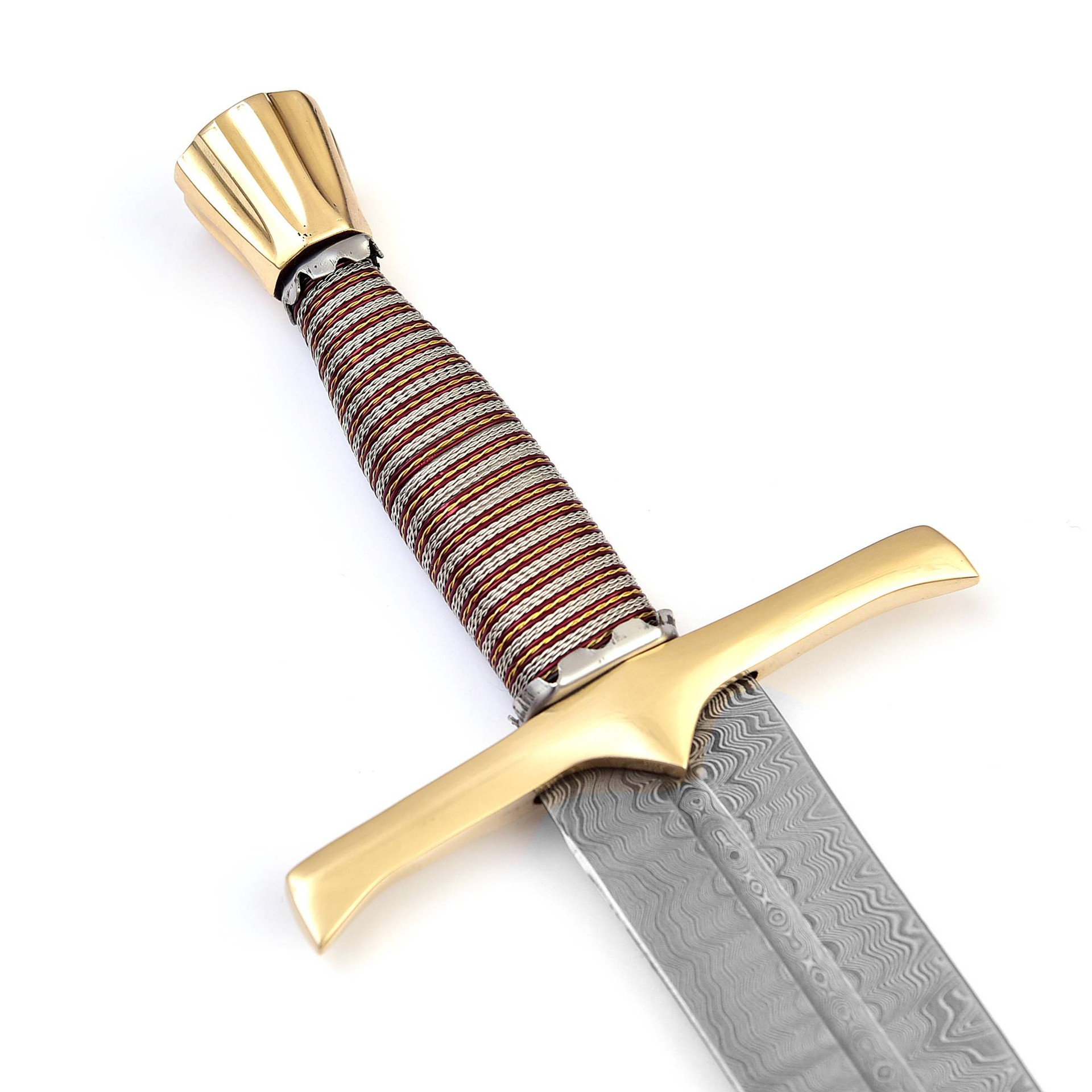 Lay Waste Hand Forged Damascus Steel Medieval Inspired Double Edge ...