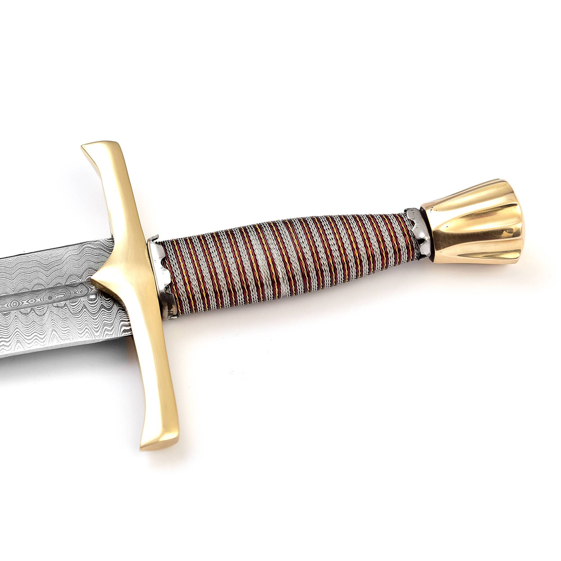 Lay Waste Hand Forged Damascus Steel Medieval Inspired Double Edge ...