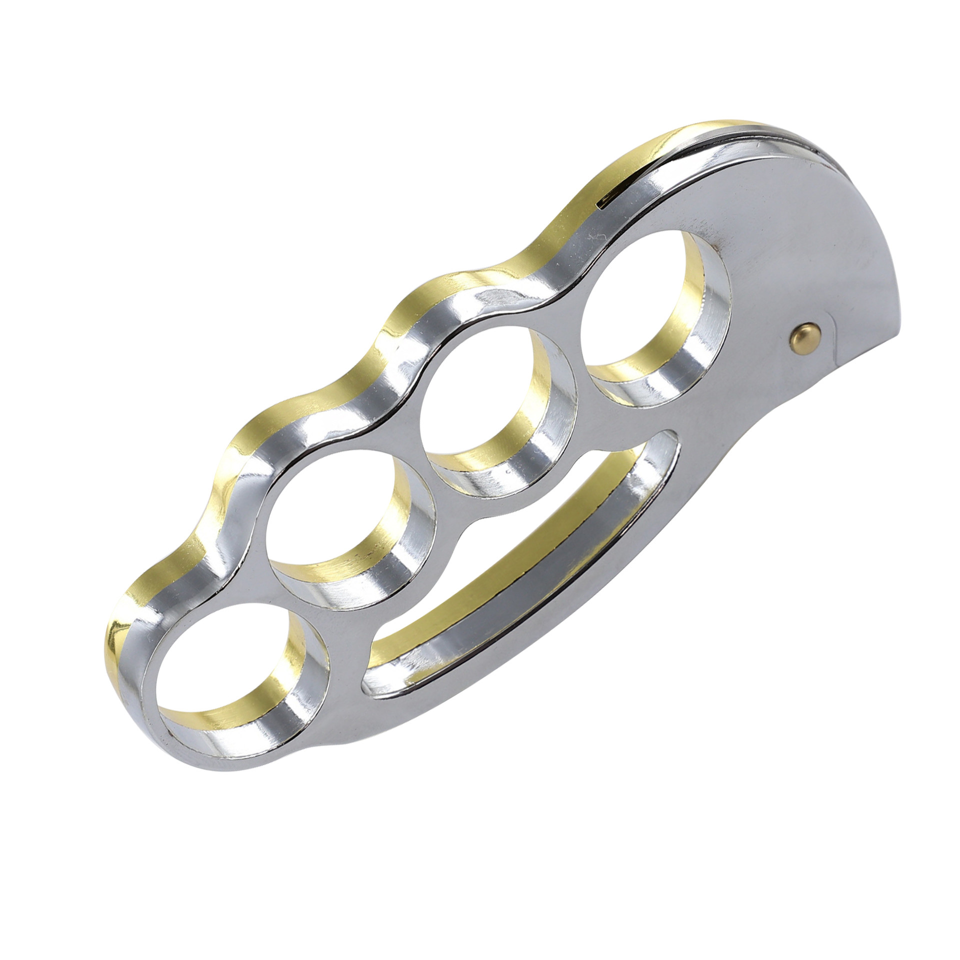 Sucker Punch Automatic Brass Knuckle Karambit Knife