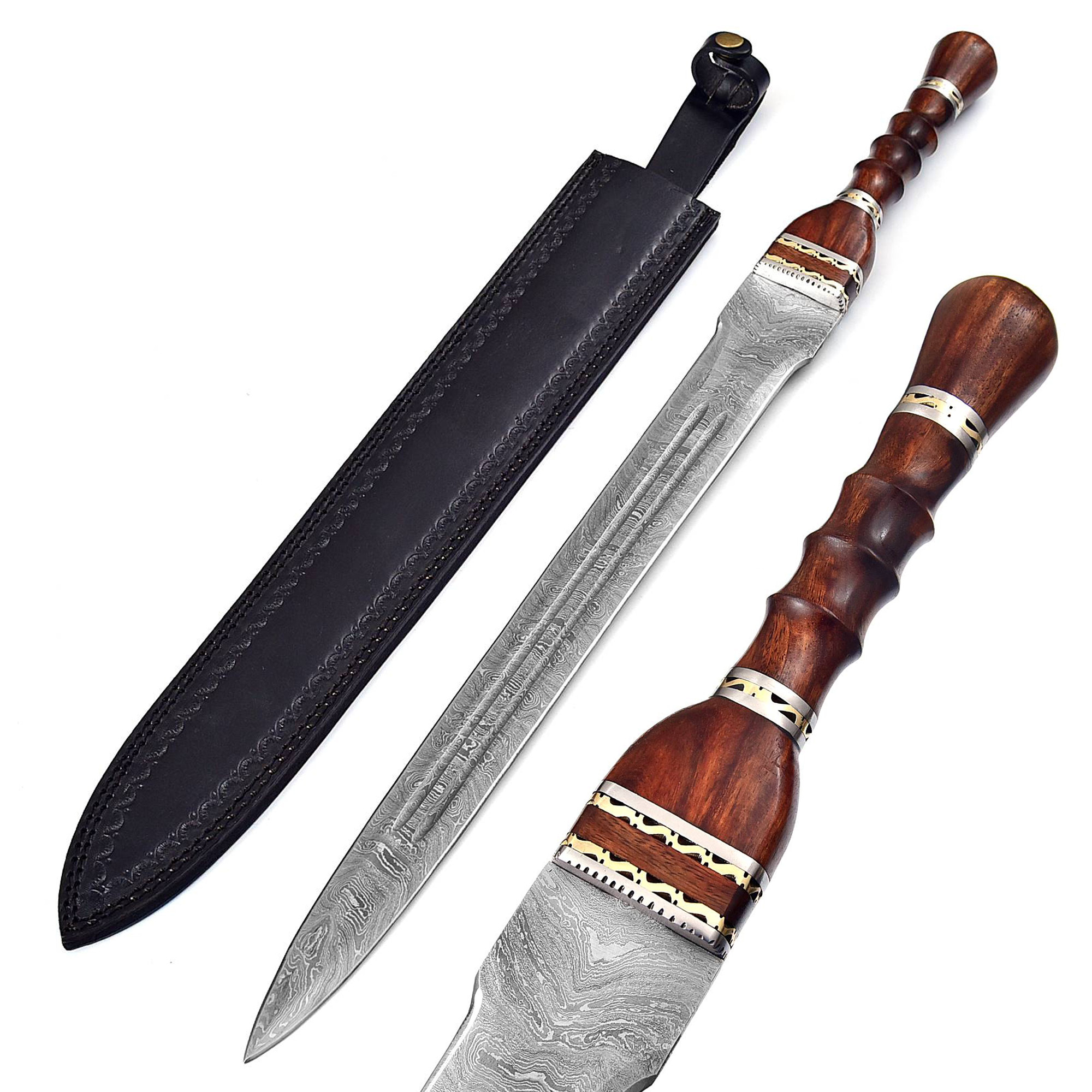 2671 Ancient Roman Inspired Damascus Steel Gladius Historical Replica ...