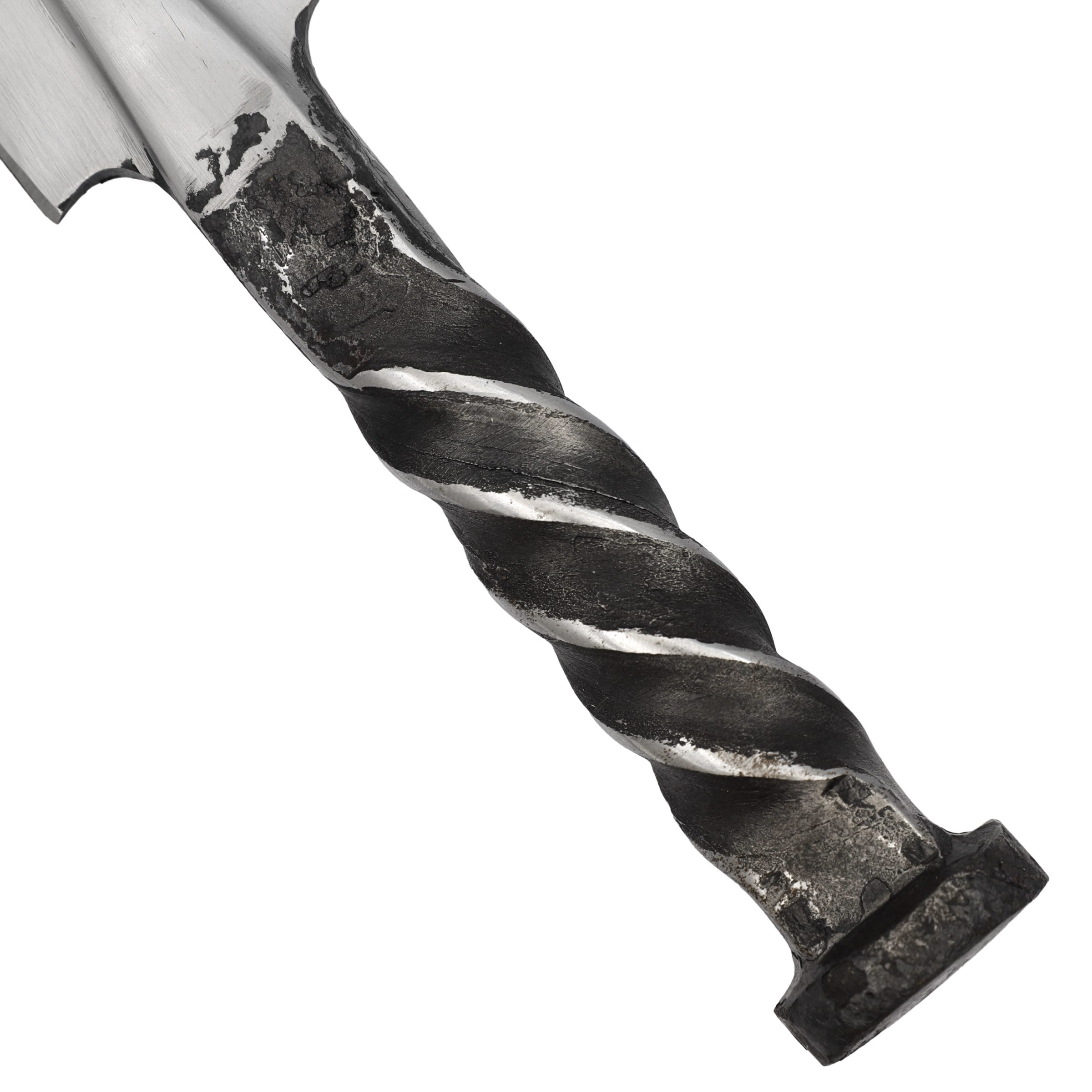Demon Hiding Functional Full Tang Double-Edged Railroad Spike Knife w ...