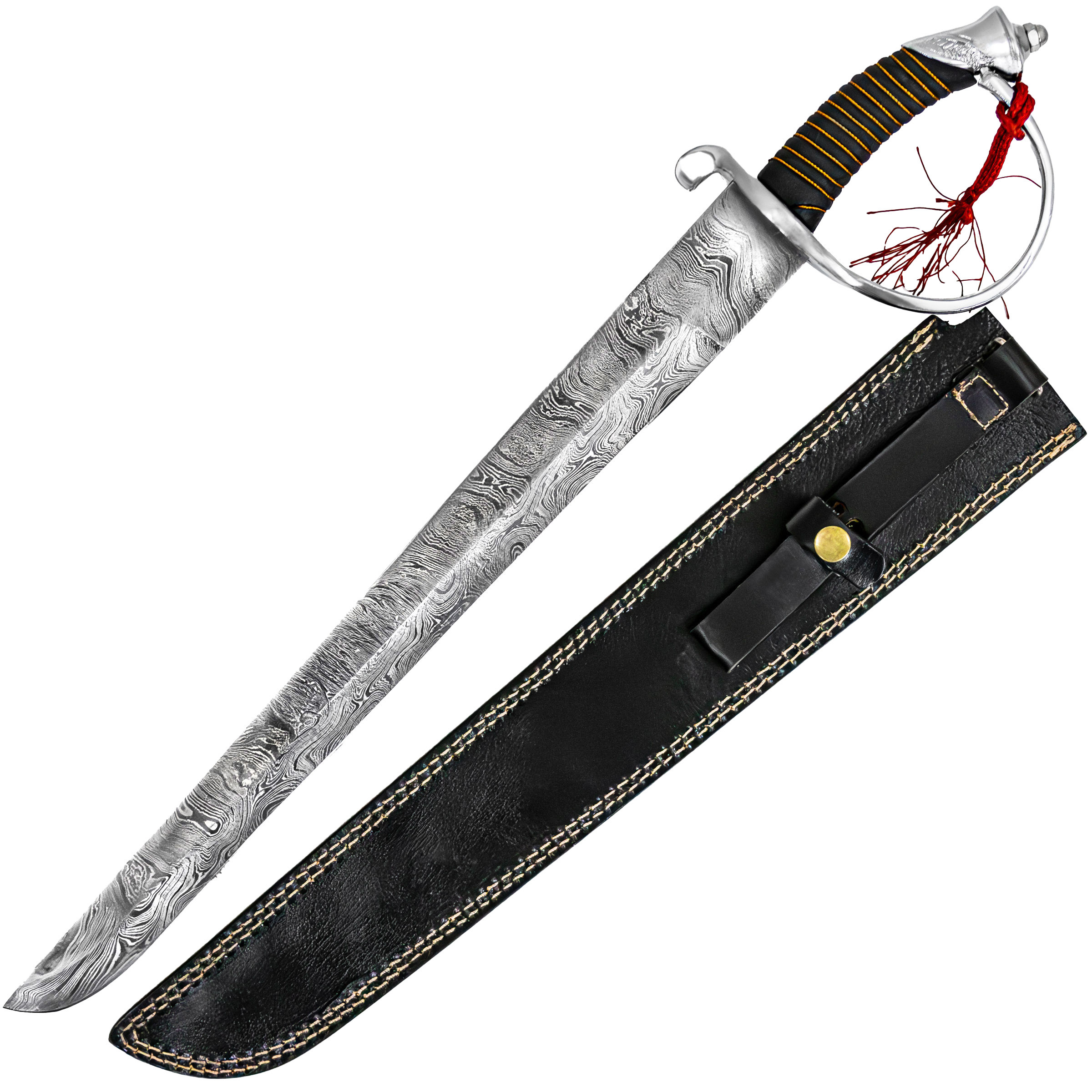 Resolute Discipline Damascus Steel NCO Ceremonial Peened Tang US ...